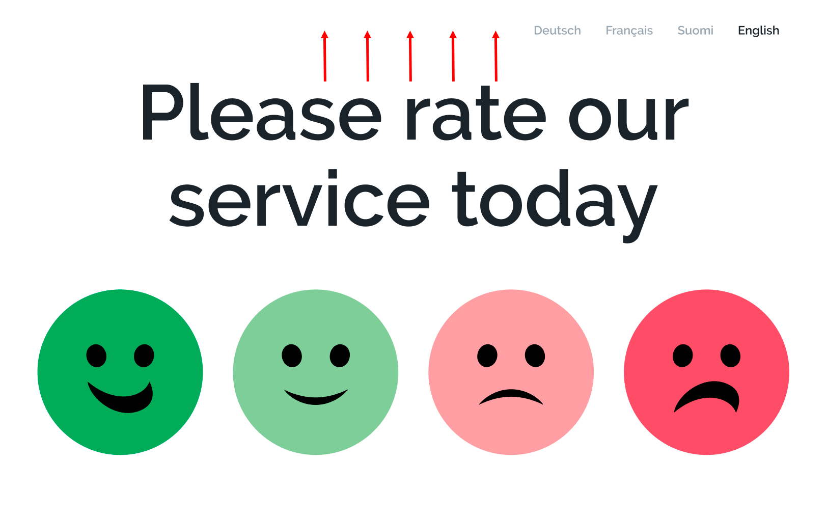 Check Smiley Touch battery level or connection strength